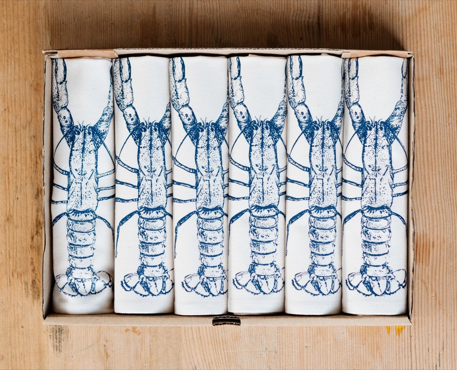 Lottie Day Napkins - Blue Lobster – Bombay Sprout Ltd