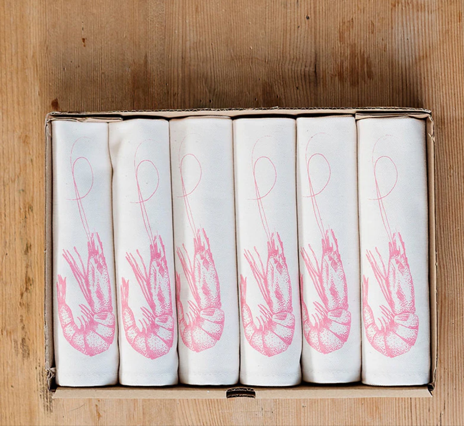 Lottie Day Napkins - Pink Prawn – Bombay Sprout Ltd