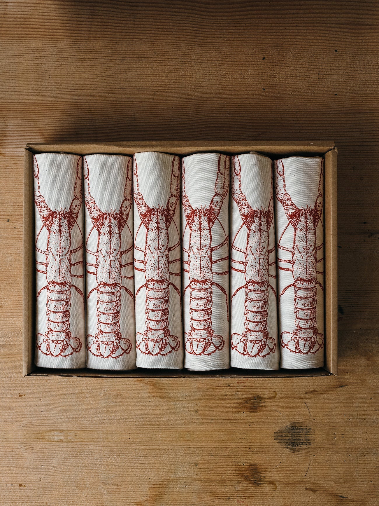 Lottie Day - Red Lobster Napkin Gift Set - Set of 6 – Bombay Sprout Ltd